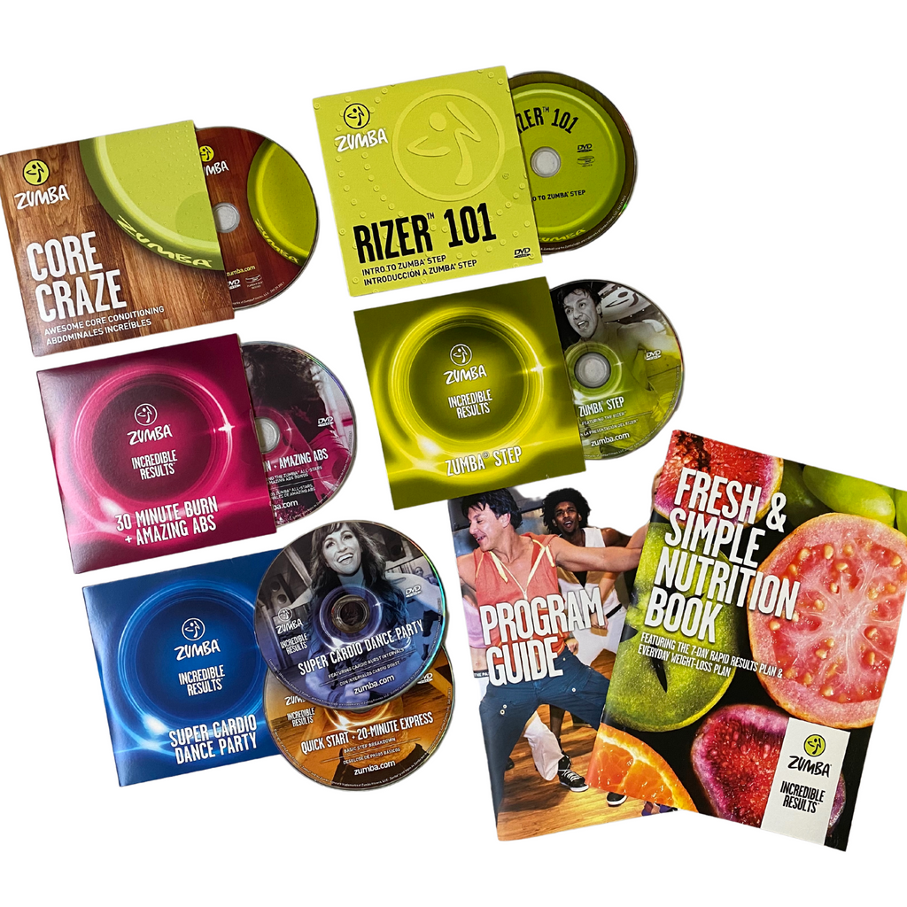 Zumba Incredible Results DVD Set & Program Guide & Eating Plan ...